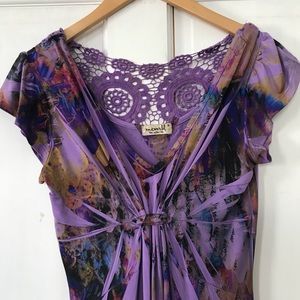 ONE WORLD | Dresses | One World Micro Knit Lace Dress | Poshmark